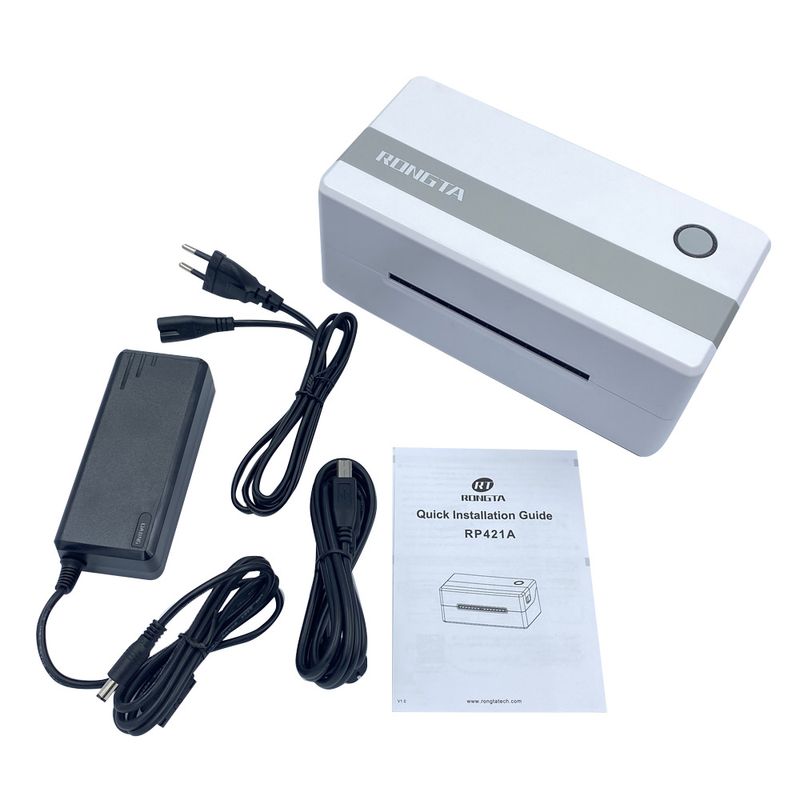 Impresora de etiquetas Rongta RP421A, conexión usb, blanco - Coolbox