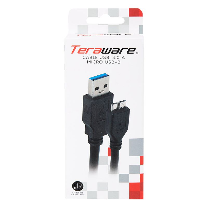 Cable Teraware USB 3.0 macho a Micro USB B macho, 1.5 m - Coolbox