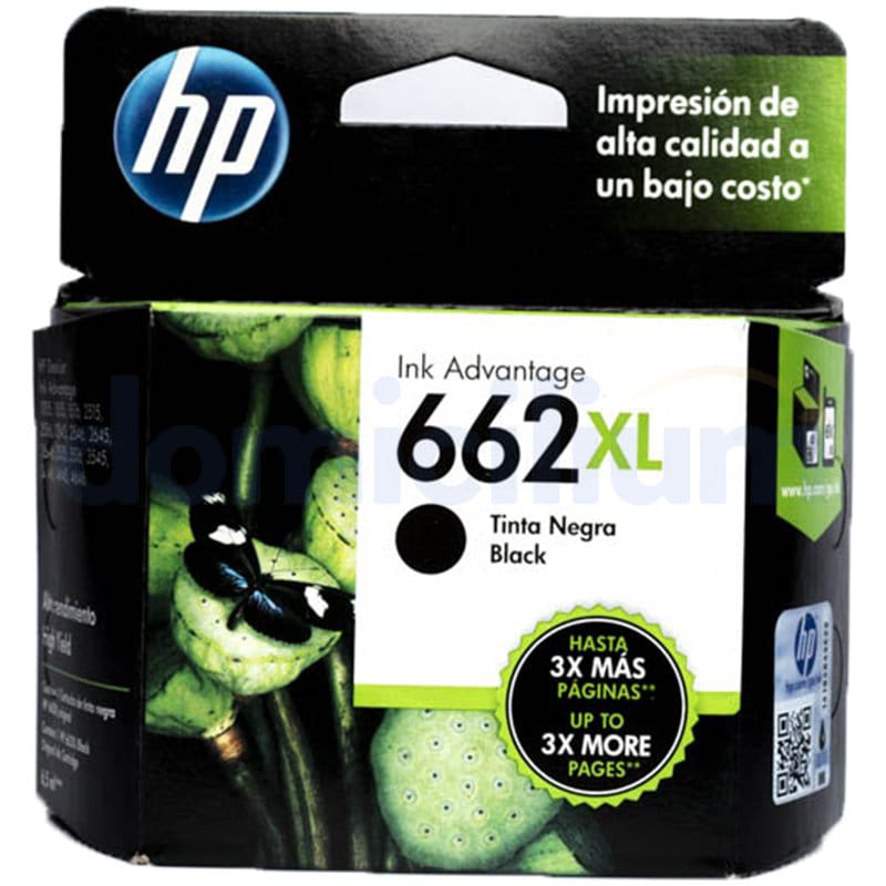 Tinta Hp 662Xl Cz105Al alto rendimiento, 360 páginas, Negro - Coolbox