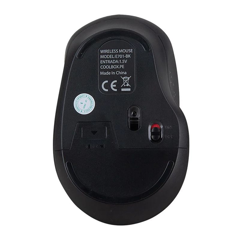 Mouse inalámbrico Teraware, receptor usb, 1600 dpi, 3 botones, usa ...