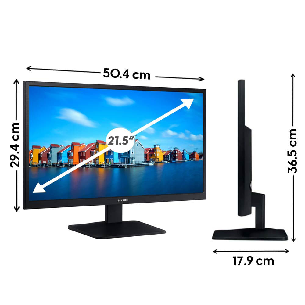 Monitor plano 22" Samsung LED LS22A336NHLXPE Panel VA, FHD(1920x1080 ...