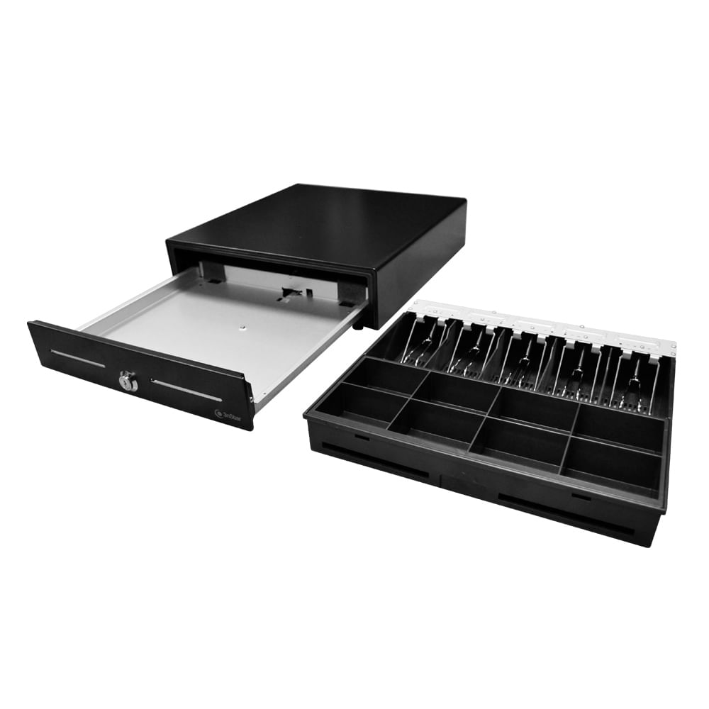 Gaveta de dinero 3NSTAR grande CD350, cuerpo de acero con bandeja de ...