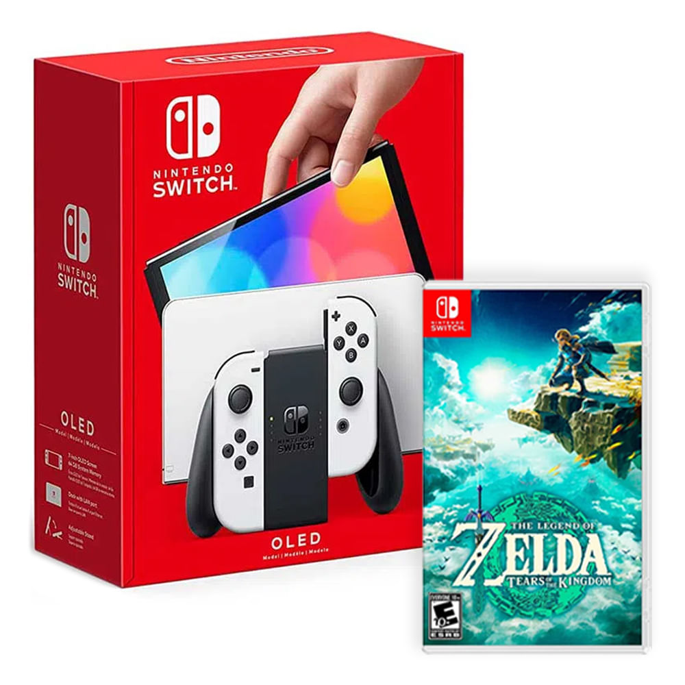 Consola Nintendo Switch Oled 64GB, blanco + The Legend Of Zelda Tears ...