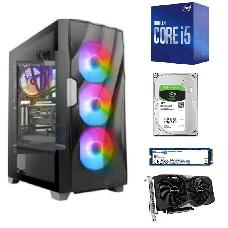 PC Gamer Intel Core i5-10TH + Ram 16GB + Disco 1TB + SSD 480GB ...