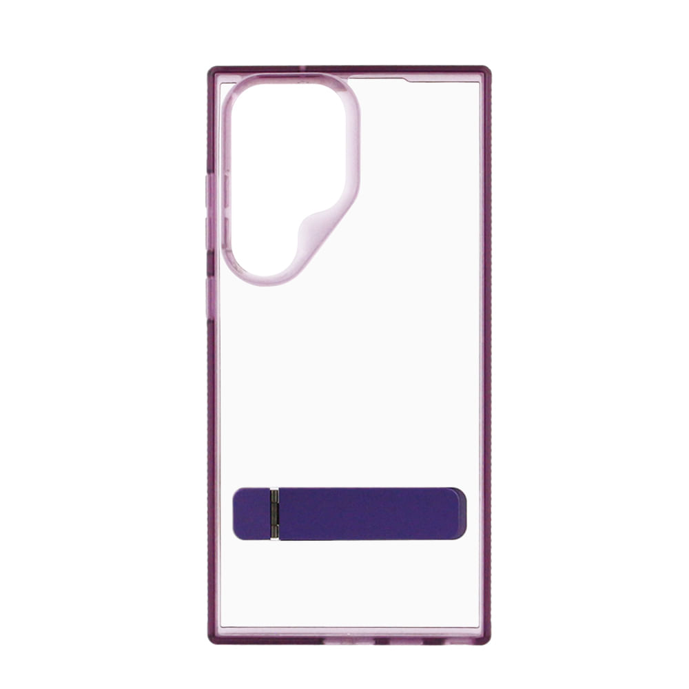 Case para Samsung Galaxy S23 Ultra con soporte morado, amortiguador de ...