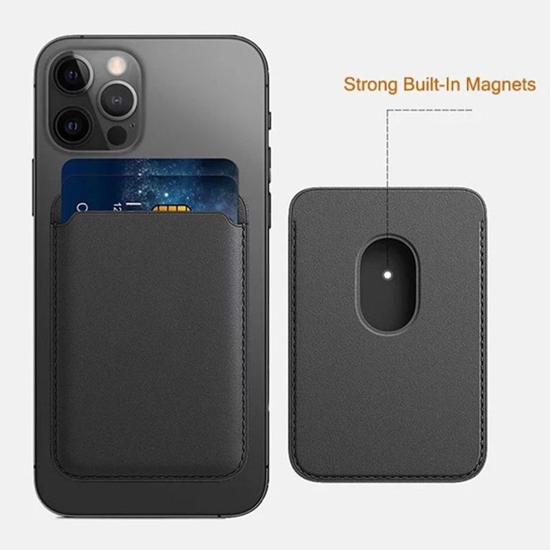 Tarjetero magnético Magasafe para iPhone, negro - Coolbox