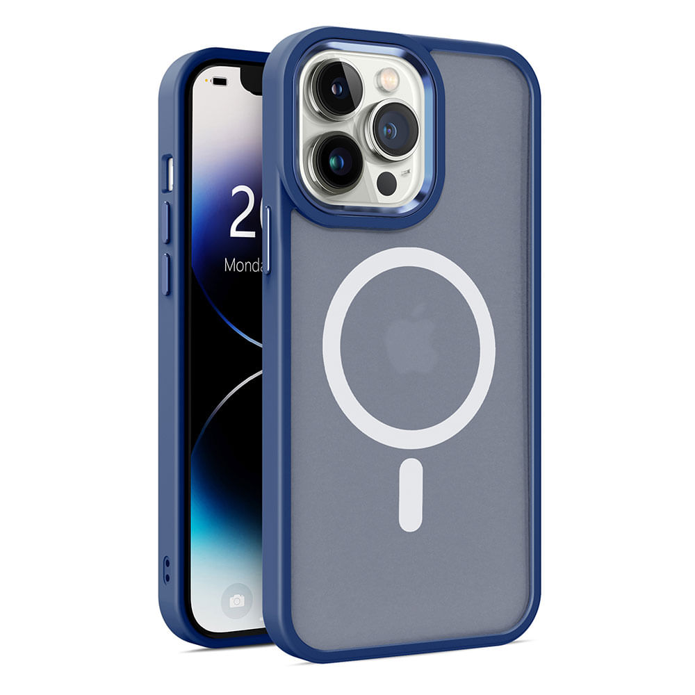 Case para iPhone 14 Pro con Magsafe, azul - Coolbox