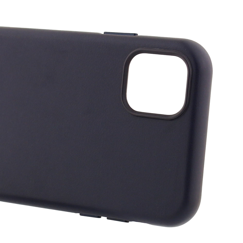 Case iPhone 11 piel sintética, azul, antichoques - Coolbox