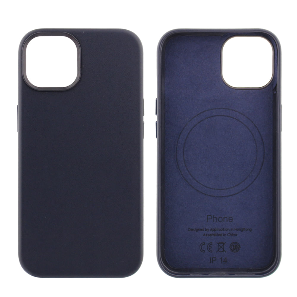 Case iPhone 12/12 Pro azul, piel sintética, MagSafe - Coolbox