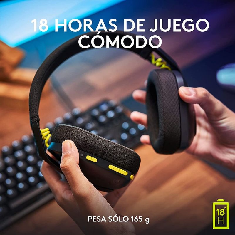 Audífonos gamer inalámbrico Logitech G435 Lightspeed, conexión ...