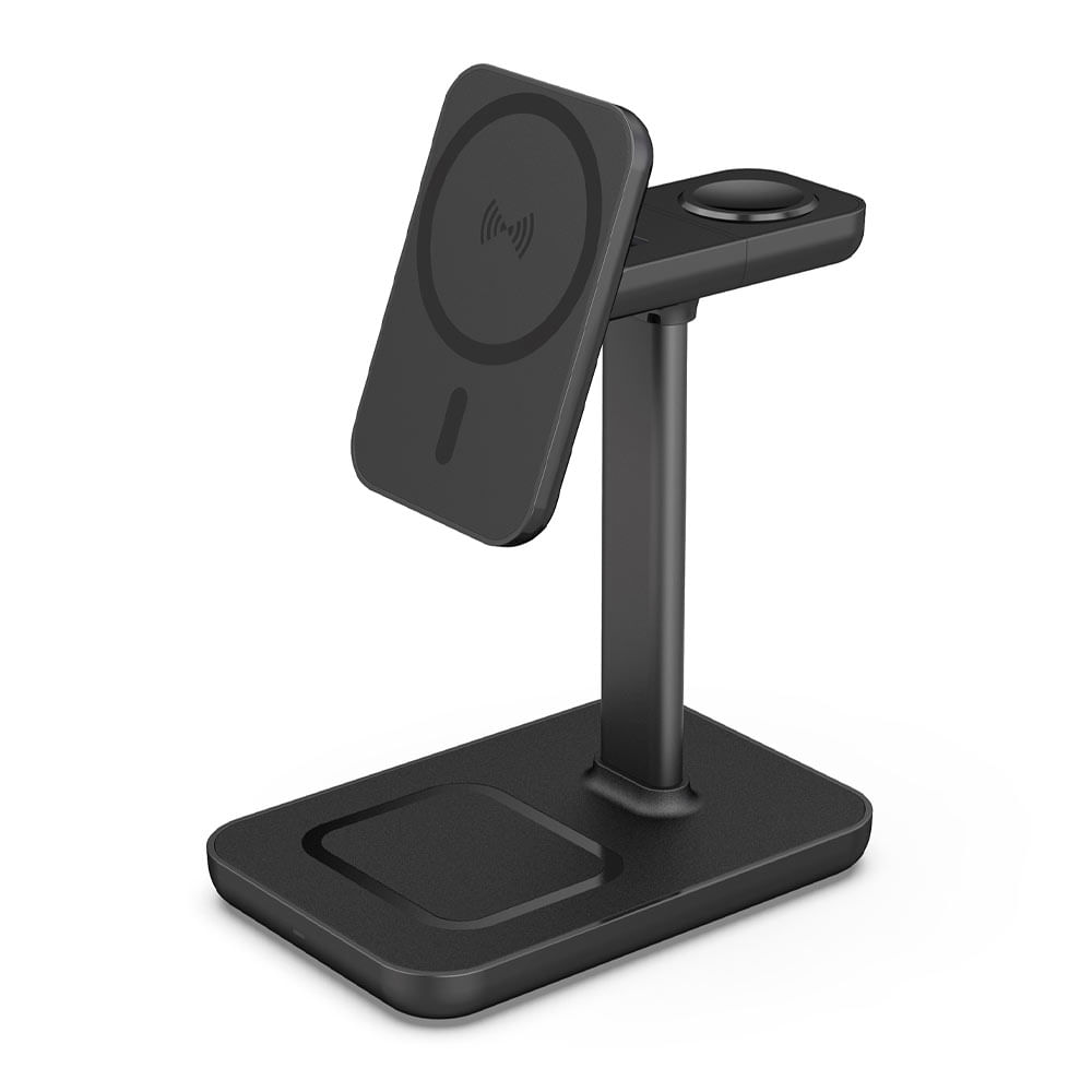 Cargador inalámbrico iBox 3 en 1 15W negro - Coolbox