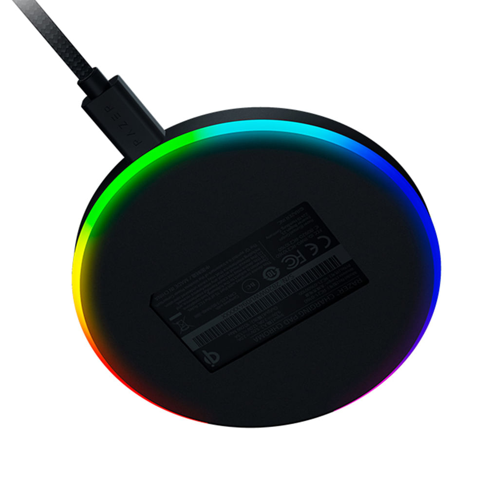Cargador inalámbrico Razer Charging Pad USB C RGB - Coolbox