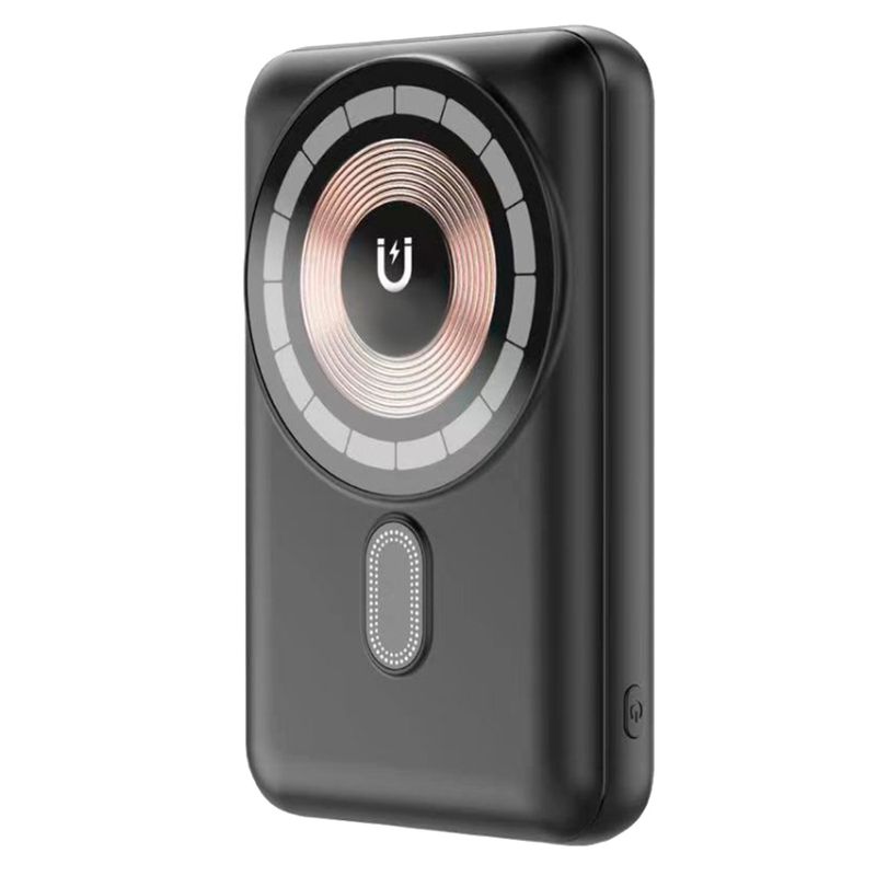 Batería externa iBox, magnética, 5000 mAh, 15W, negro - Coolbox