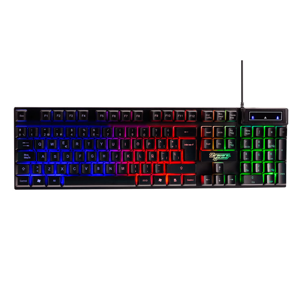 Teclado gamer T4G Fagot, membrana, alámbrico, USB, negro - Coolbox