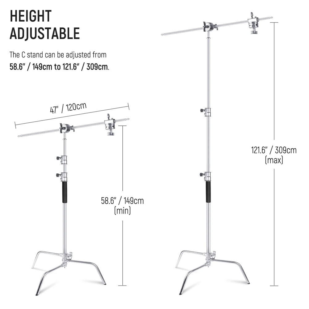 Parante Neewer C-Stand-Pie Ajustable - Coolbox