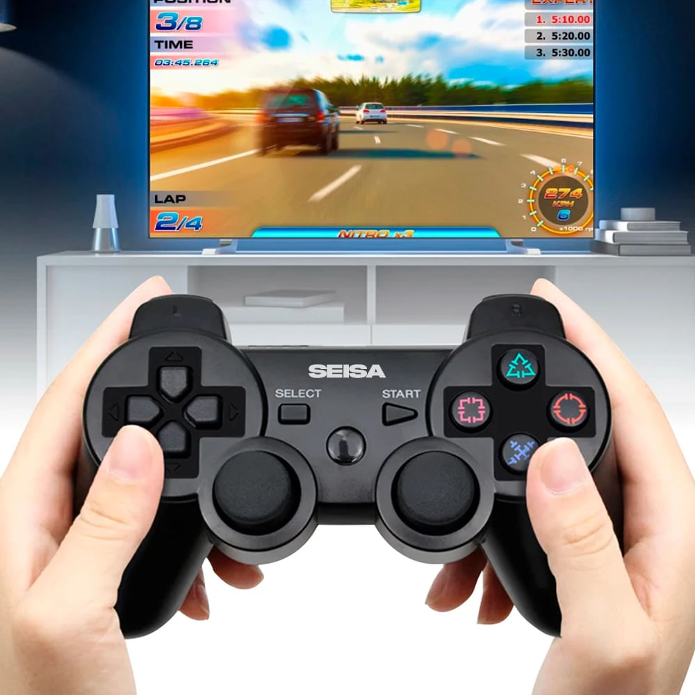 Mando Gamepad Para Ps3 Inalámbrico Usb X2 Unidades - Coolbox