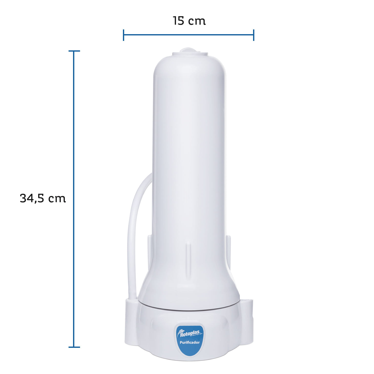 Purificador de agua sobre lavadero Rotoplas, con tecnología Hydropur ...