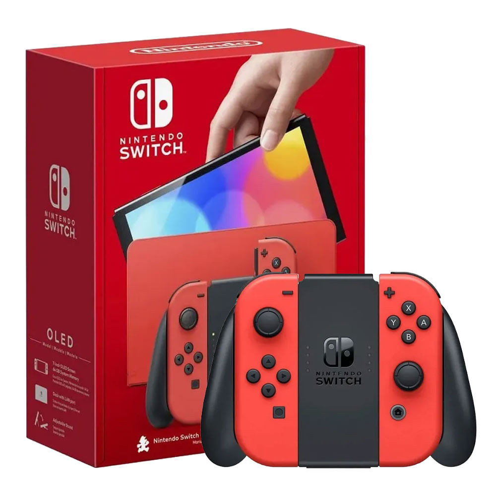 Consola Nintendo Switch Oled 64GB, Edición Mario Red - Coolbox