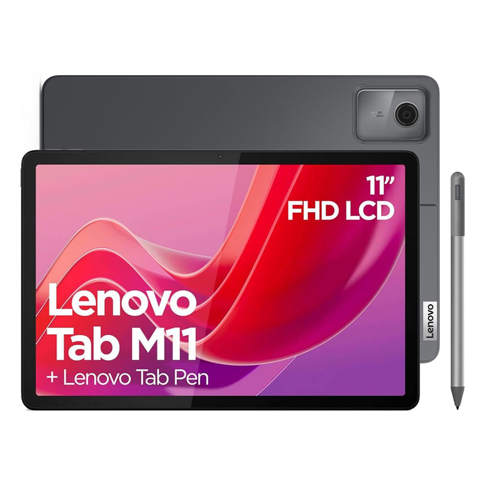 Tablet Lenovo Tab M11, 11" 128GB, 8GB RAM, 8MP cámara principal, 8MP ...