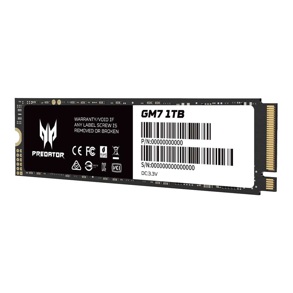 SSD Predator GM7 1TB M.2 PCIe 4.0 7200MB/s - Coolbox