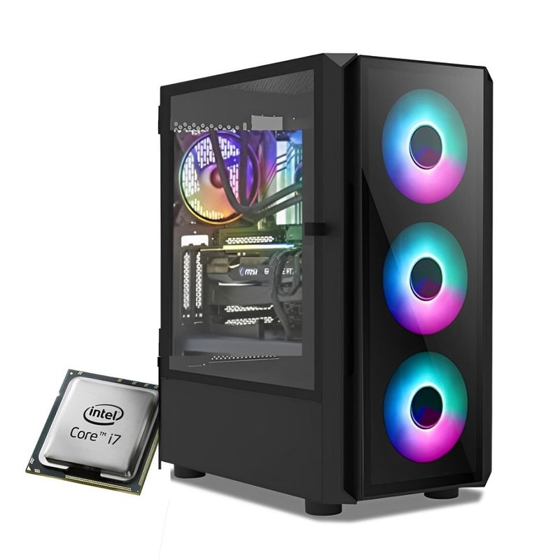 PC Gamer Core i7-8TH + Ram 16GB + Disco Duro 1TB + SSD 480GB + Radeon ...
