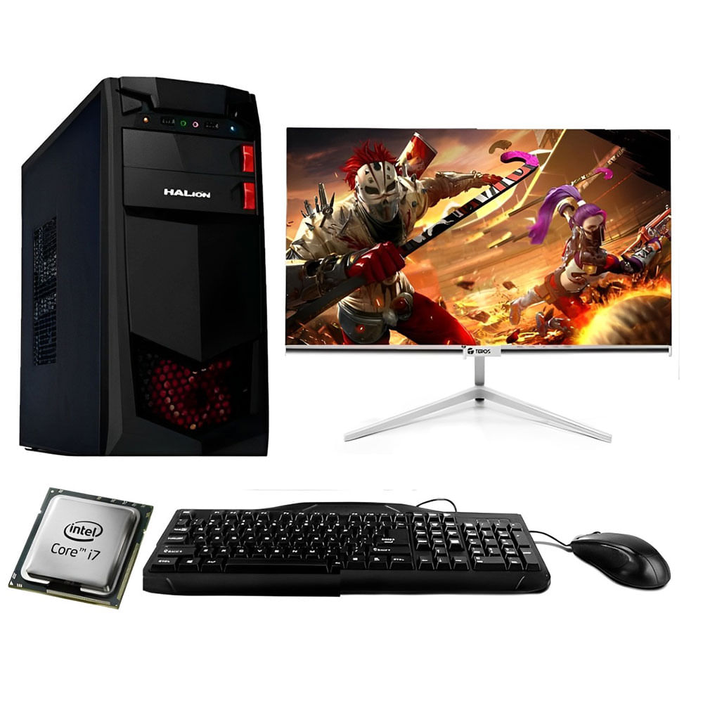 PC Core i7-6TH + Ram 16GB + Disco Duro 1TB + Monitor LG 24" + Teclado y ...