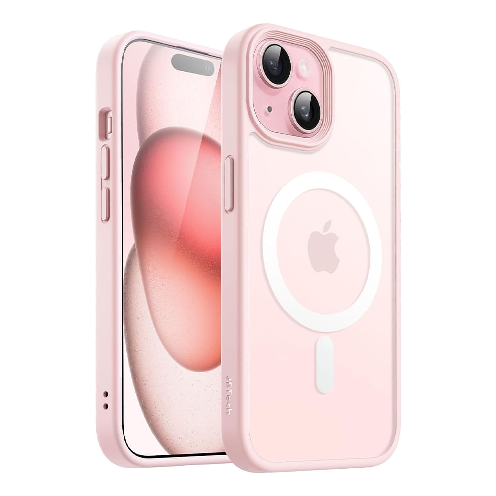 Case para iPhone 15 Plus MagSafe, rosado - Coolbox