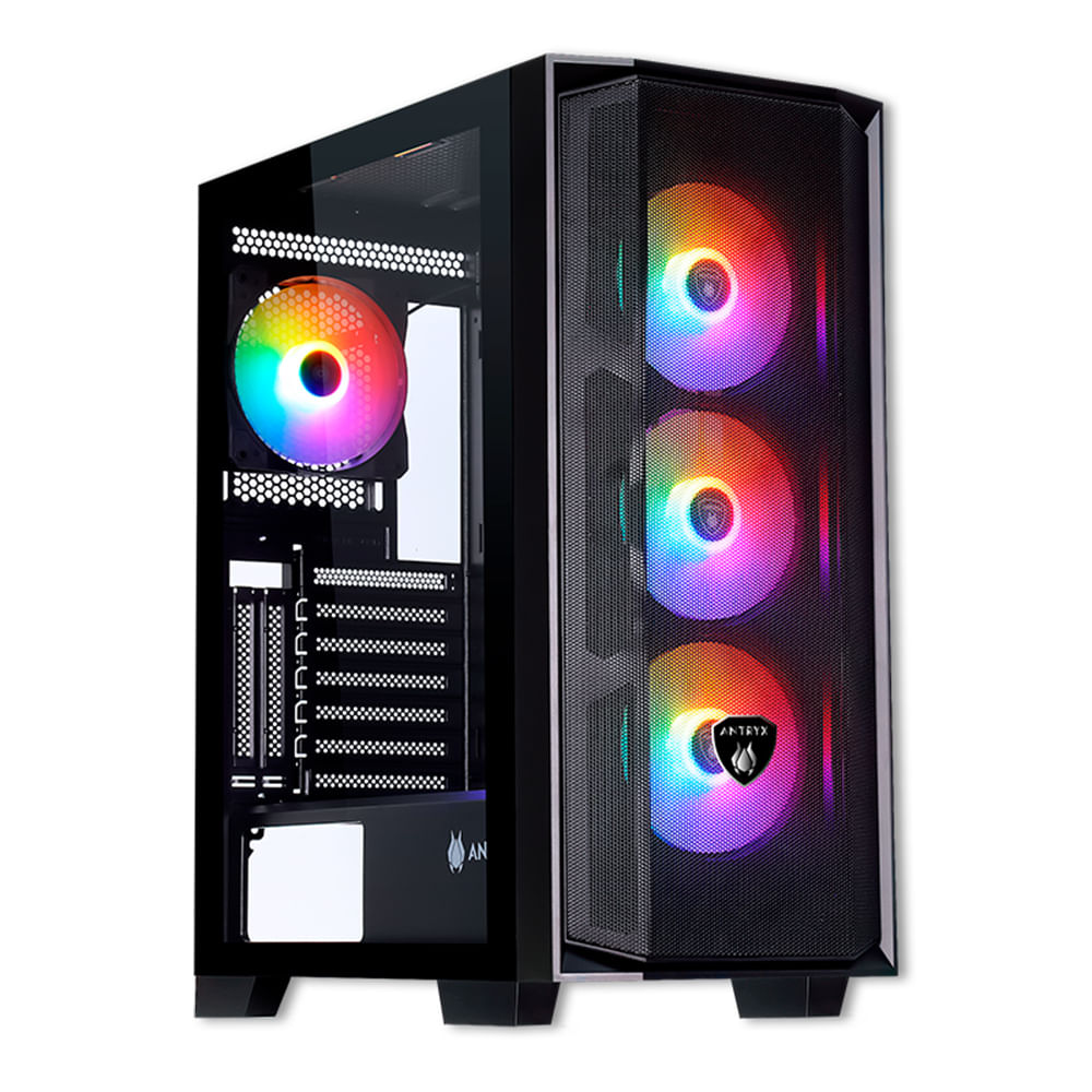 Gabinete Antryx RX-270 USB3.0 FRGB FAN X4 vidrio - Coolbox