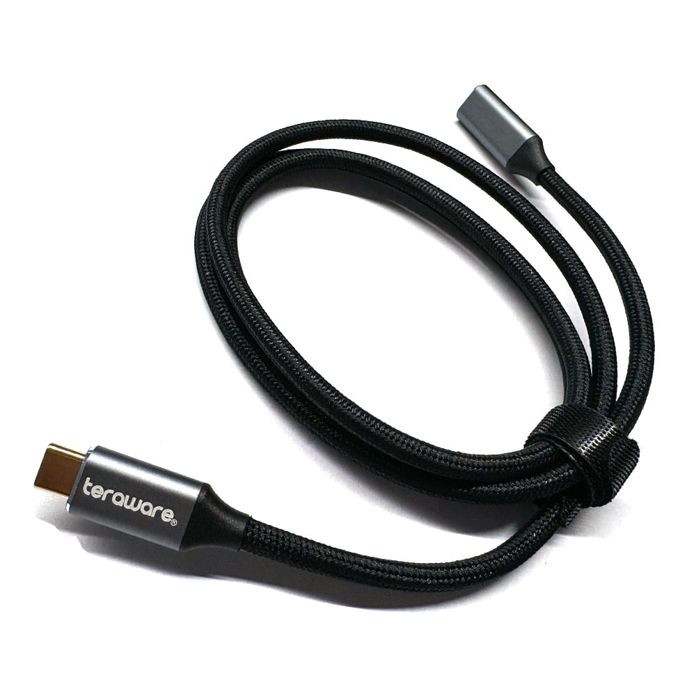Extensión Teraware USB-C a USB 3.2 gen2 100W pd 1m 4k 60hz trenzado ...