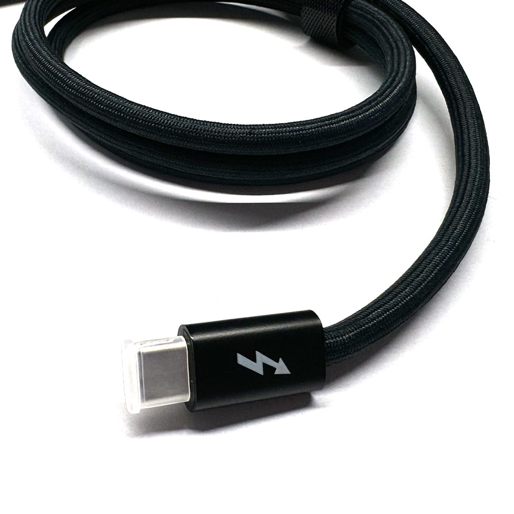Cable Teraware USB4, 240W, 40Gbps, 1m, 8K 60Hz, trenzado - Coolbox