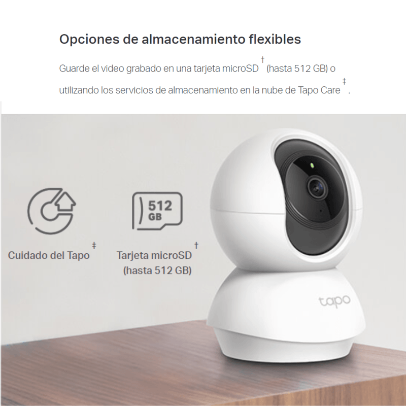 Cámara Tapo C210 2K con Micro SD 128GB Incluida - Coolbox