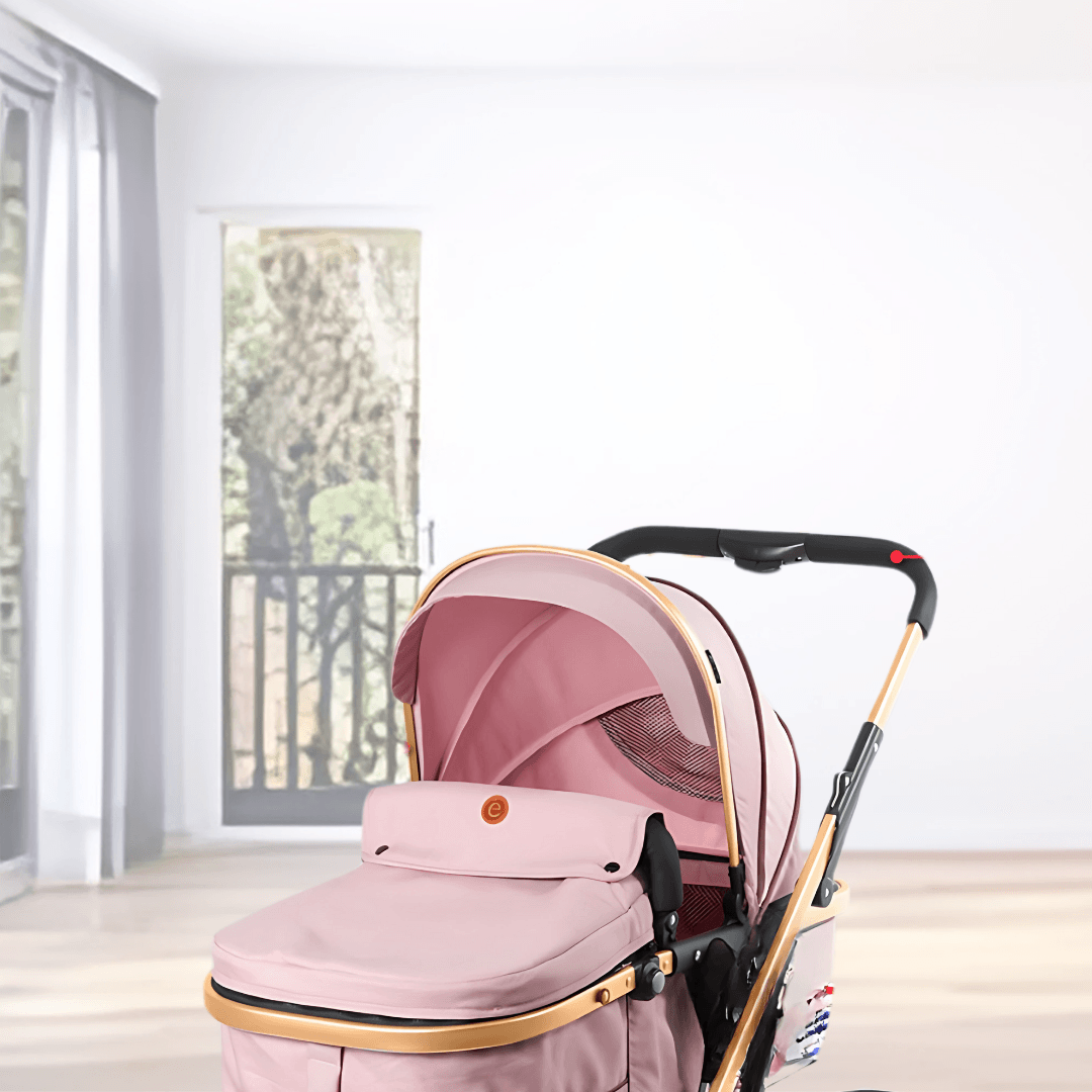 Coche Moises con portabebé Ronda Plus II rosa - Coolbox