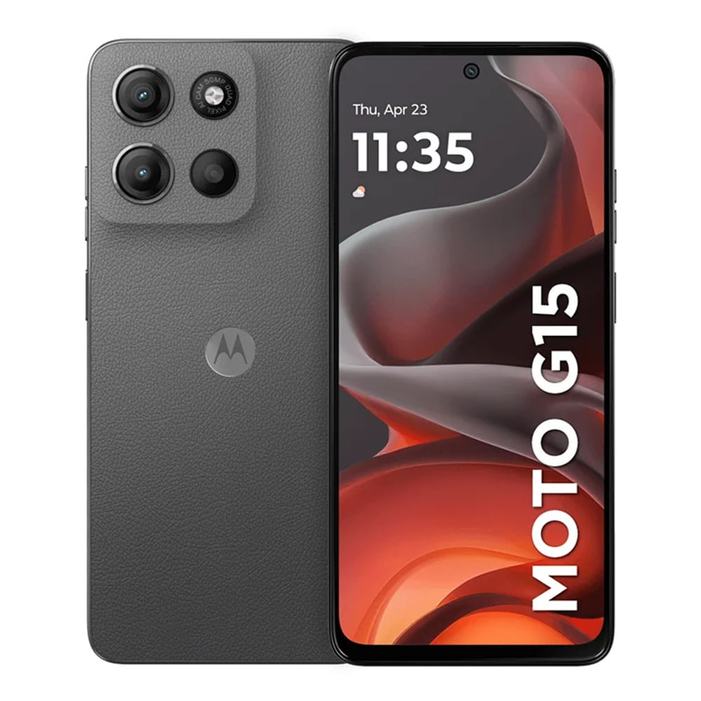 Celular Motorola G15 256GB 4GB RAM 6.72" gris - Coolbox