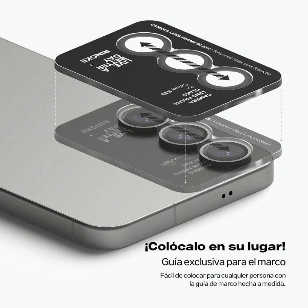 Protector de cámara S25 con aplicador 2 unidades - Coolbox