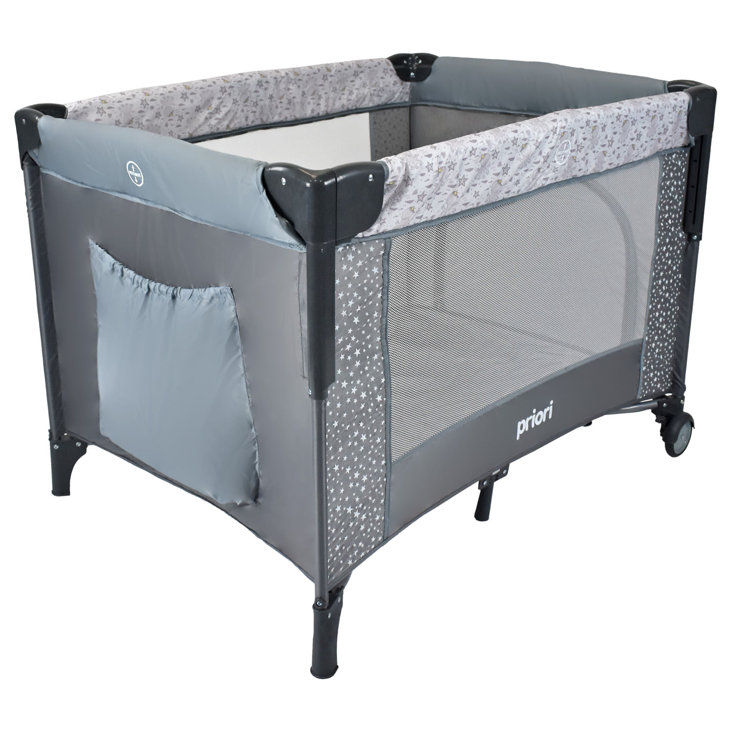 Cuna corral para bebé colecho Priori Ariel Octopus gris - Coolbox