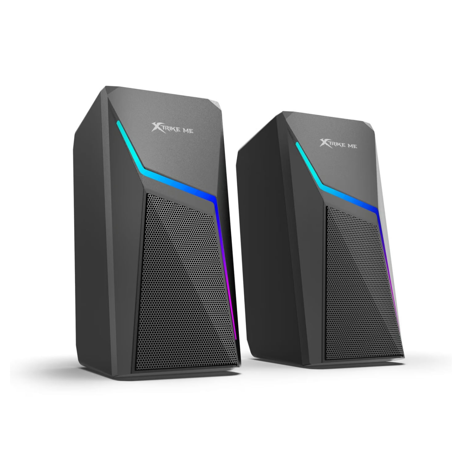 Parlantes gamer Xtrike Me SK-503 bluetooth RGB 3Wx2 negro - Coolbox