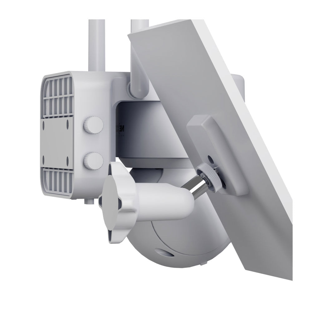 Cámara Nexxt, PTZ exterior, 2K, solar, IP65, Wi-Fi, blanca - Coolbox