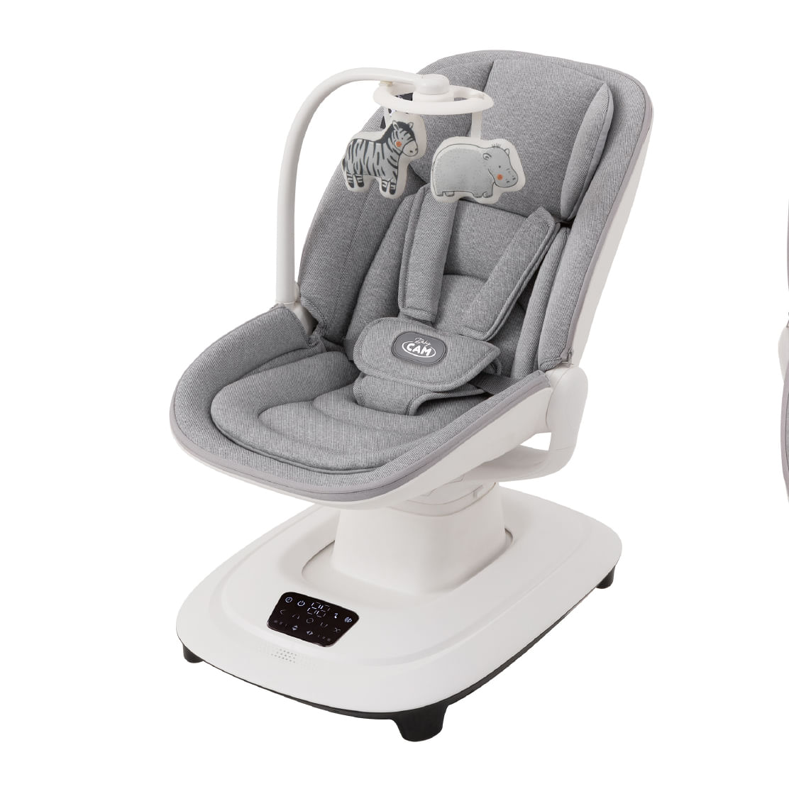 Mecedora eléctrica Baby Cam rocking chair panel táctil gris - Coolbox
