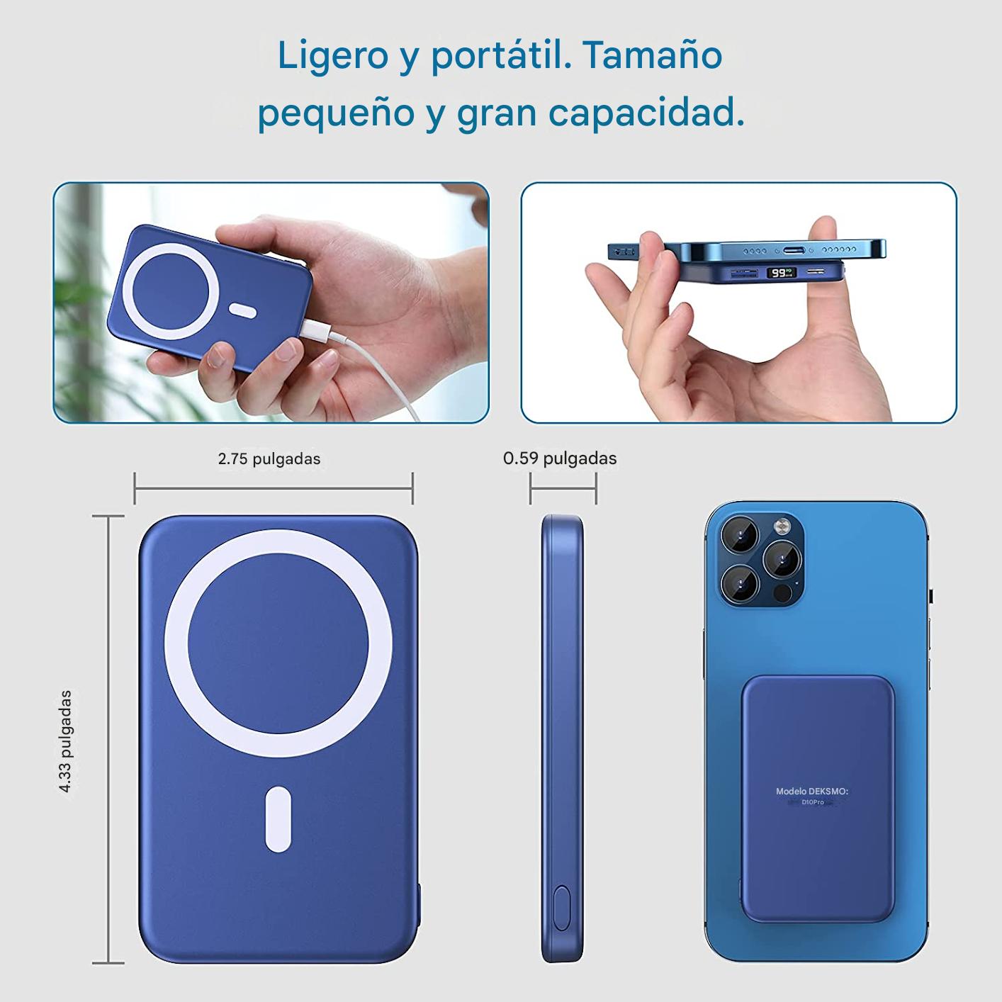Batería externa magnética Deksmo - Coolbox