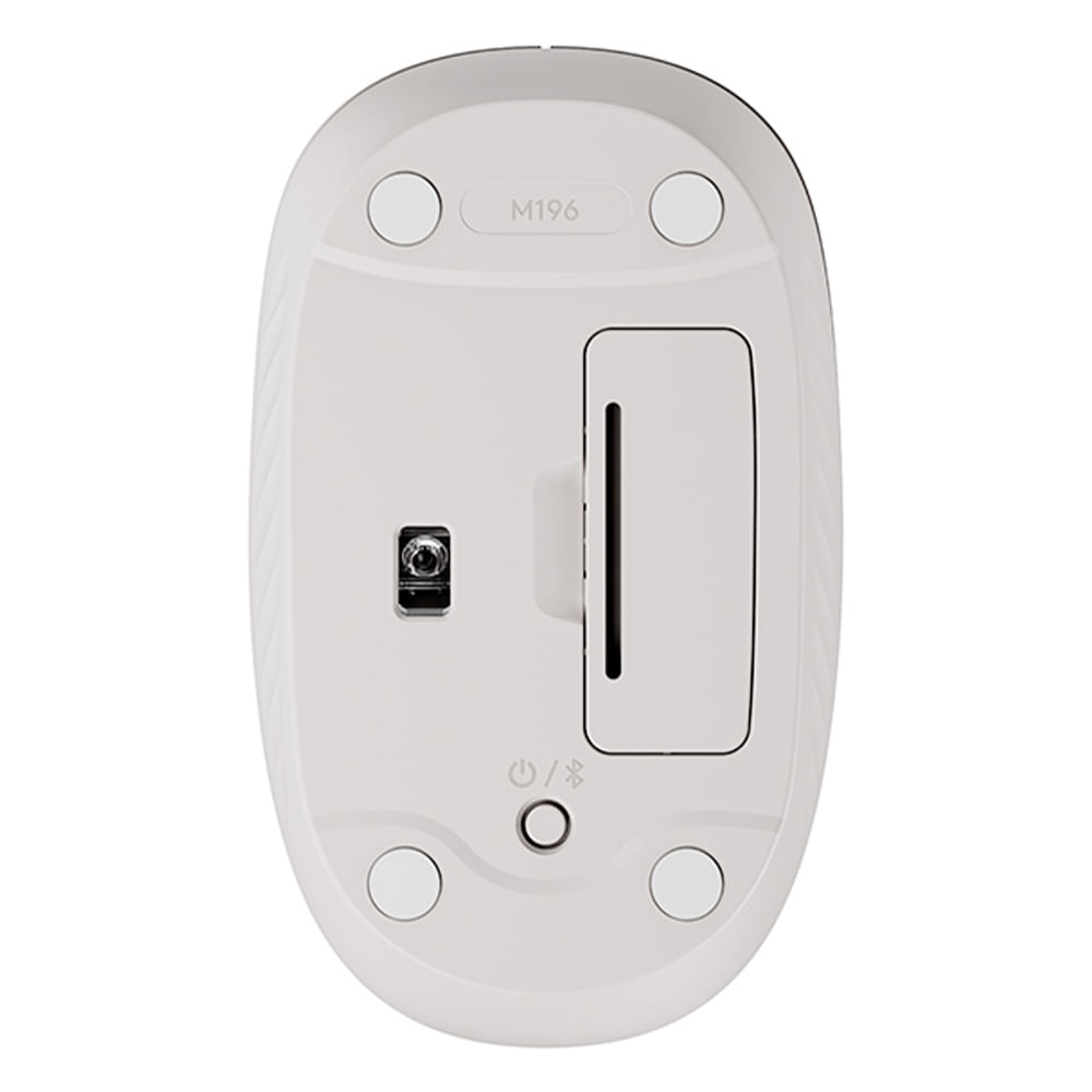 Mouse inalámbrico, Logitech M196, bluetooth, 1000 dpi, white - Coolbox