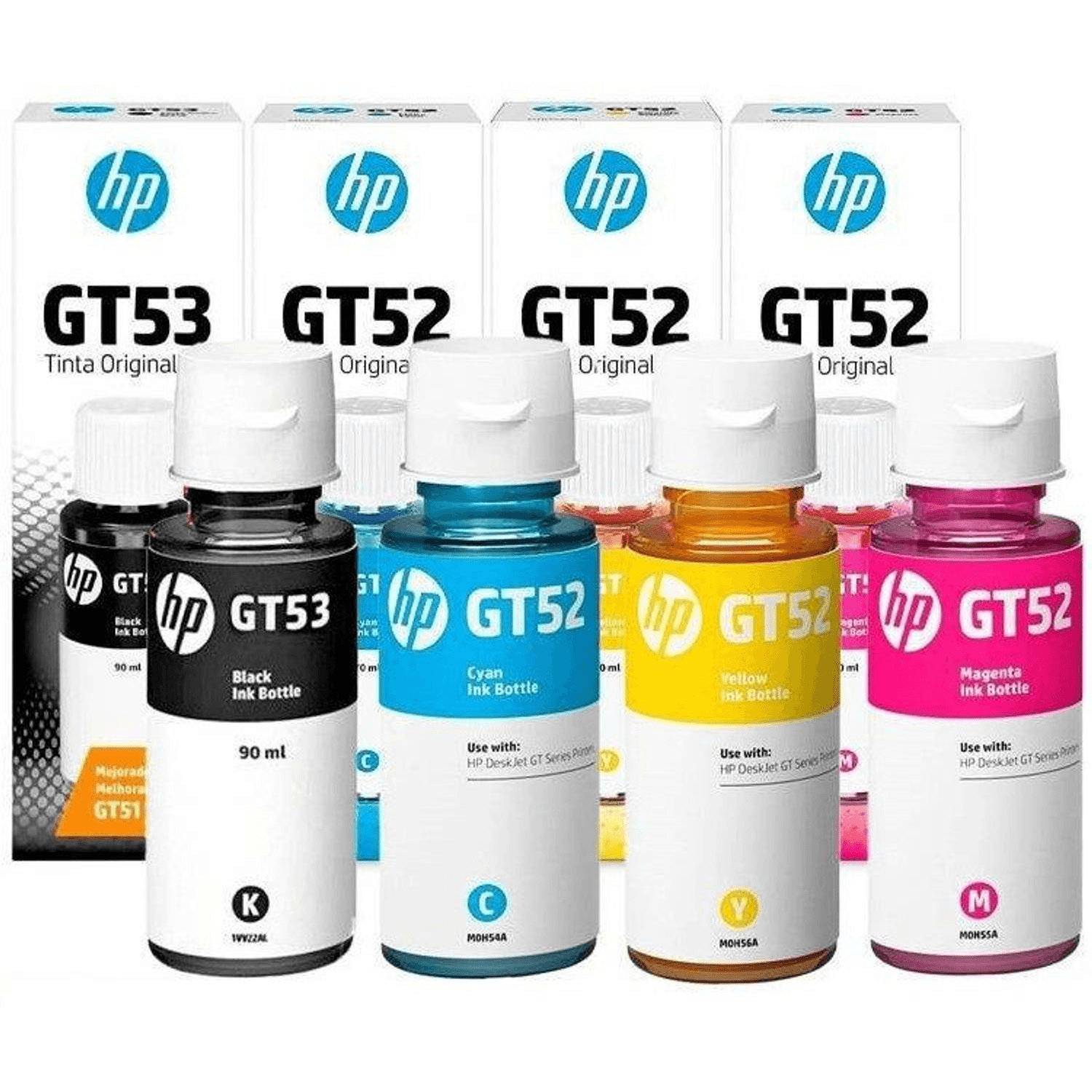 Tinta HP GT52-GT53 pack 4 colores - Coolbox