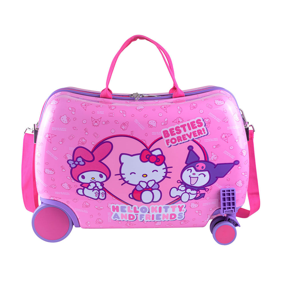 Maleta infantil Hello Kitty con ruedas y correa 10 kg - Coolbox