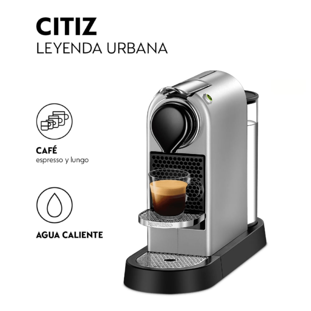 Cafetera Citiz Original Nespresso gris - Coolbox