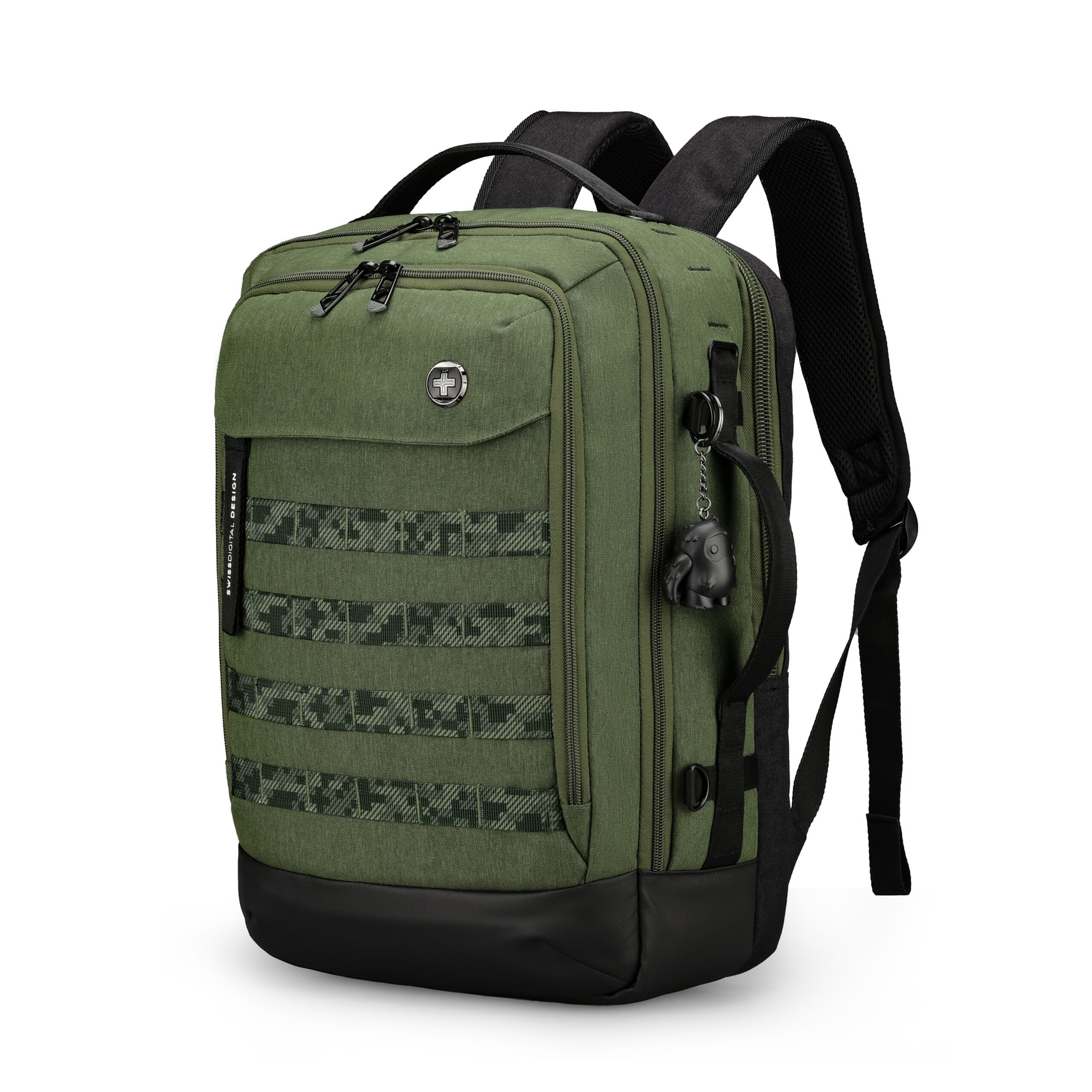 Mochila BERG L Verde Oscuro SwissDigital USB RFID - Coolbox