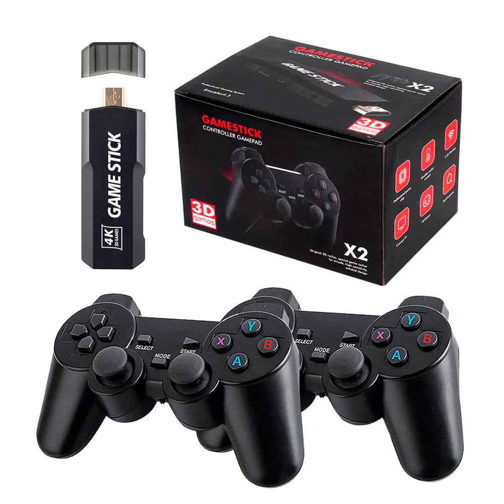 Consola Retro Game Stick X2 Plus 128 GB 4K + Mandos - Coolbox