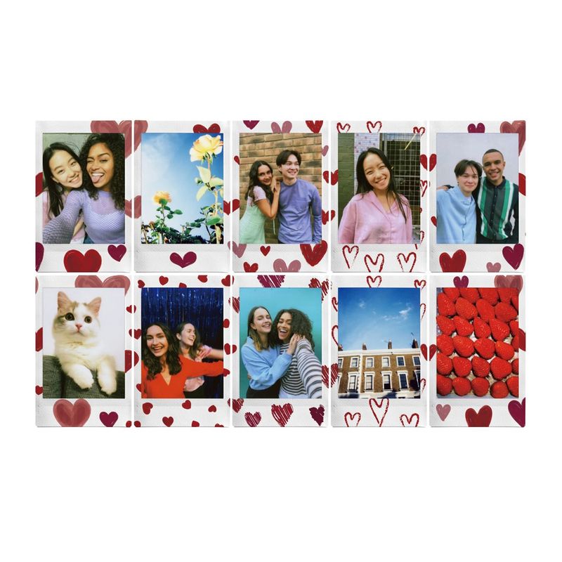 Película Fujifilm Instax Mini Heart Sketch ISO 800 - Coolbox